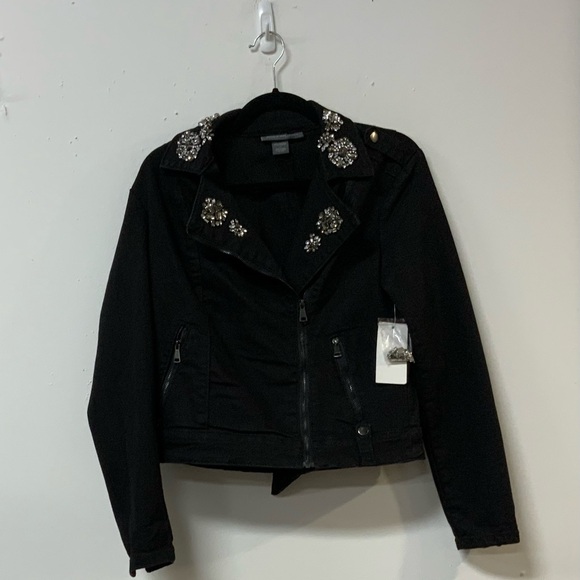Kate & Mallory | Jackets & Coats | Kate Mallory Denim Rhinestone Jacket ...